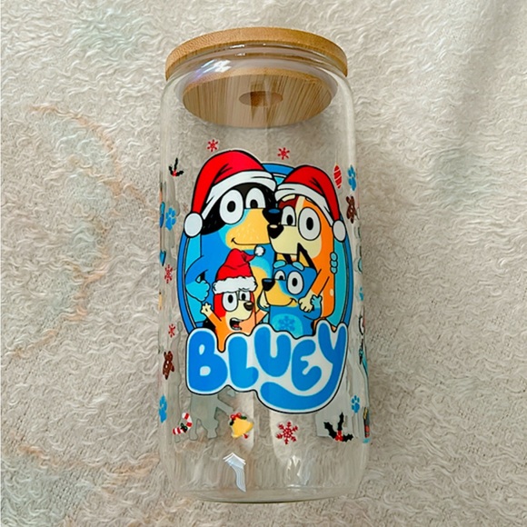Handmade | Dining | Bluey Christmas Class Cup | Poshmark